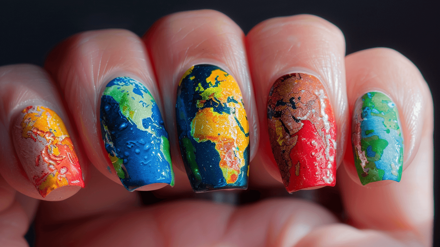 Earth Day Nails - Insider Mama | Mom Blog | Mom Life