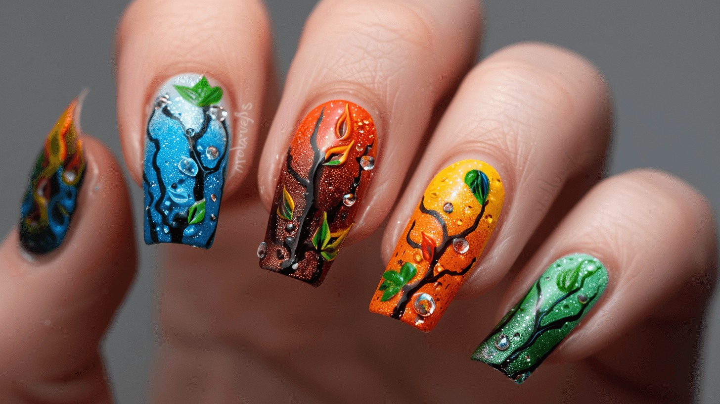 Earth Day Nails - Insider Mama | Mom Lifestyle Blog