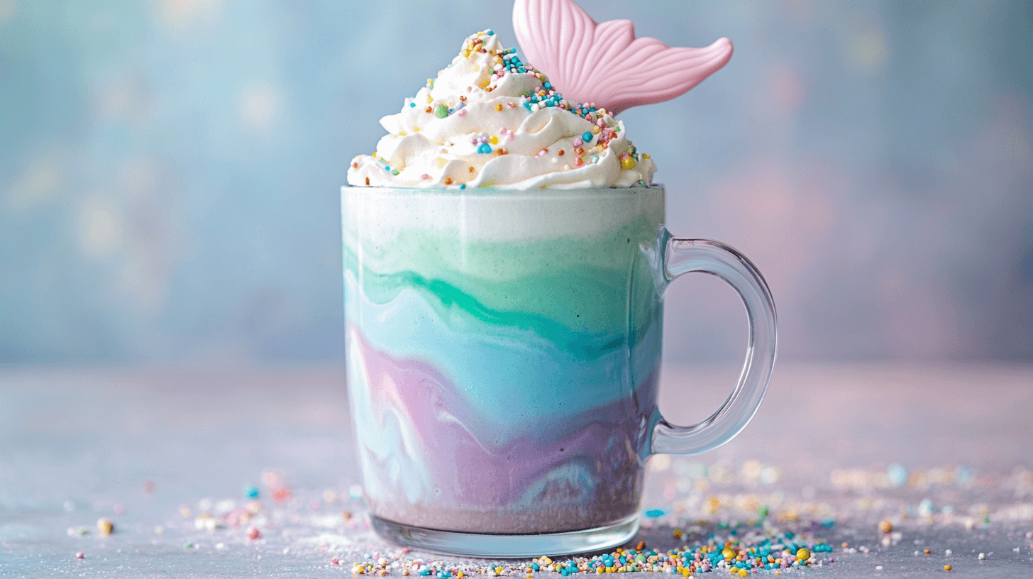 Mermaid Hot Chocolate - Insider Mama